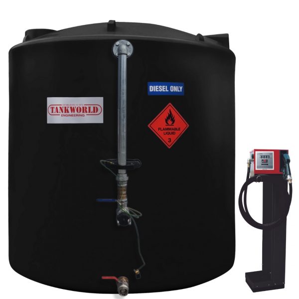 Diesel Storage Tank 10,000Ltr & 240V Diesel Bowser with Pedestal ...