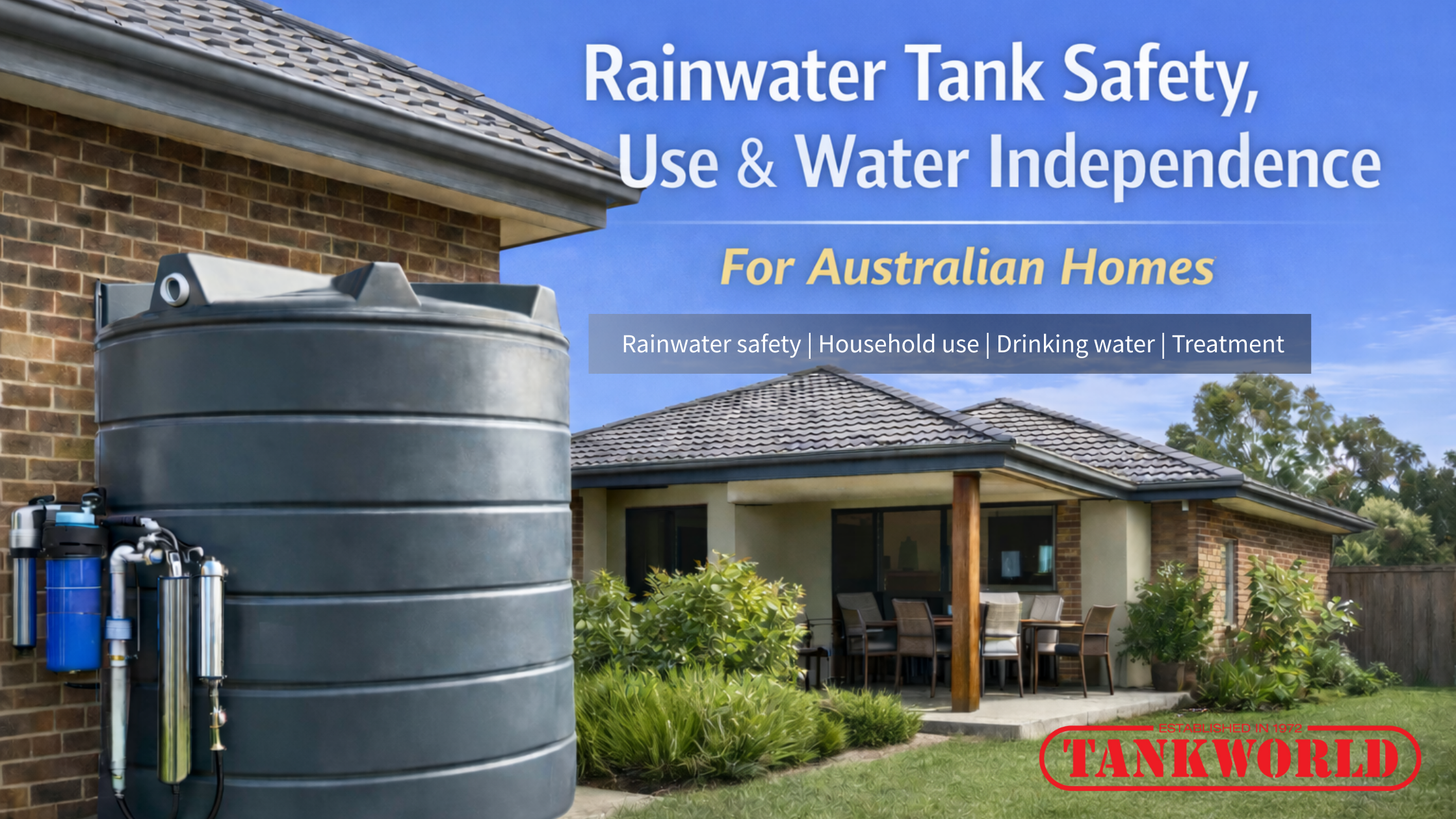 Rainwater Tank Safety, Use & Water Independence for Australian Homes ...